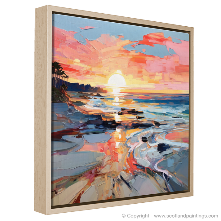 Painting and Art Print of Coral Beach at sunset entitled "Sunset Embra ...