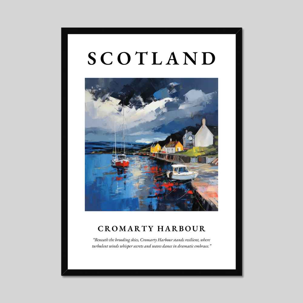 Cromarty Harbour - Framed Poster Print – Scotland Paintings and Art Prints