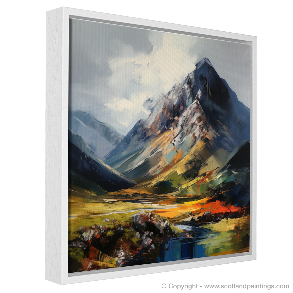 Painting and Art Print of Sgurr a' Mhaim, Highlands. entitled "Highlan ...