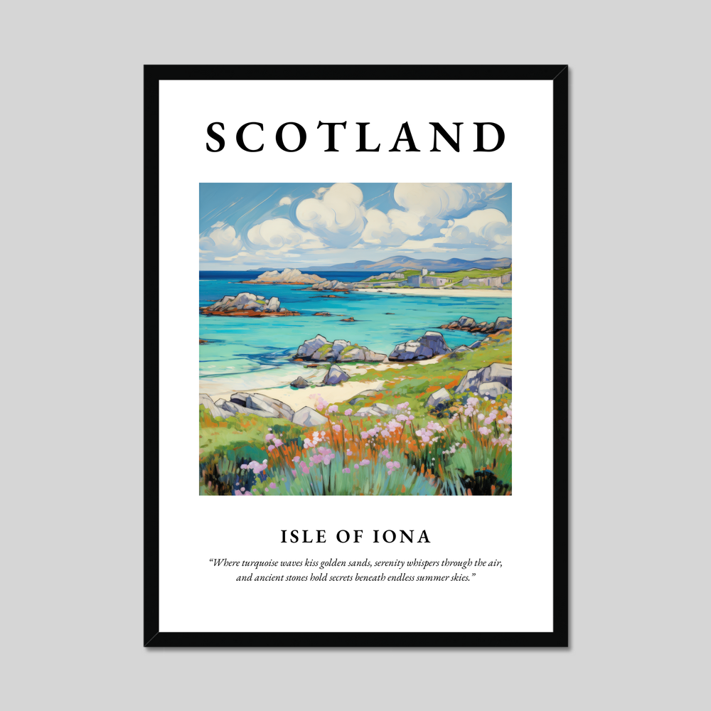 Isle of Iona - Framed Poster Print – Scotland Paintings and Art Prints