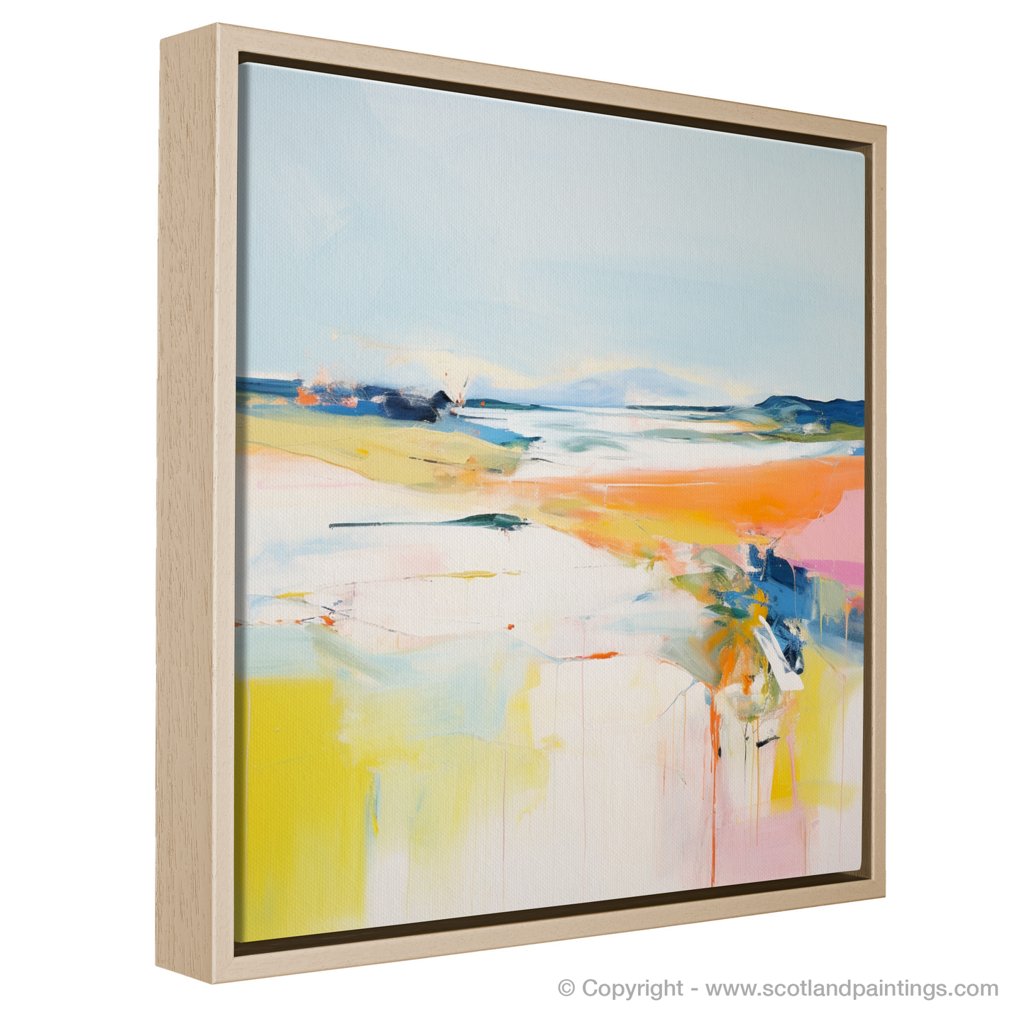 Painting and Art Print of Isle of Tiree, Inner Hebrides in summer enti ...