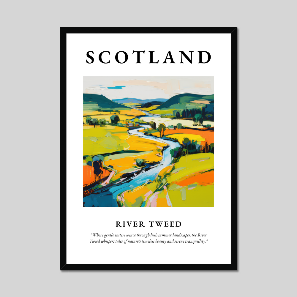 River Tweed - Framed Poster Print – Scotland Paintings and Art Prints