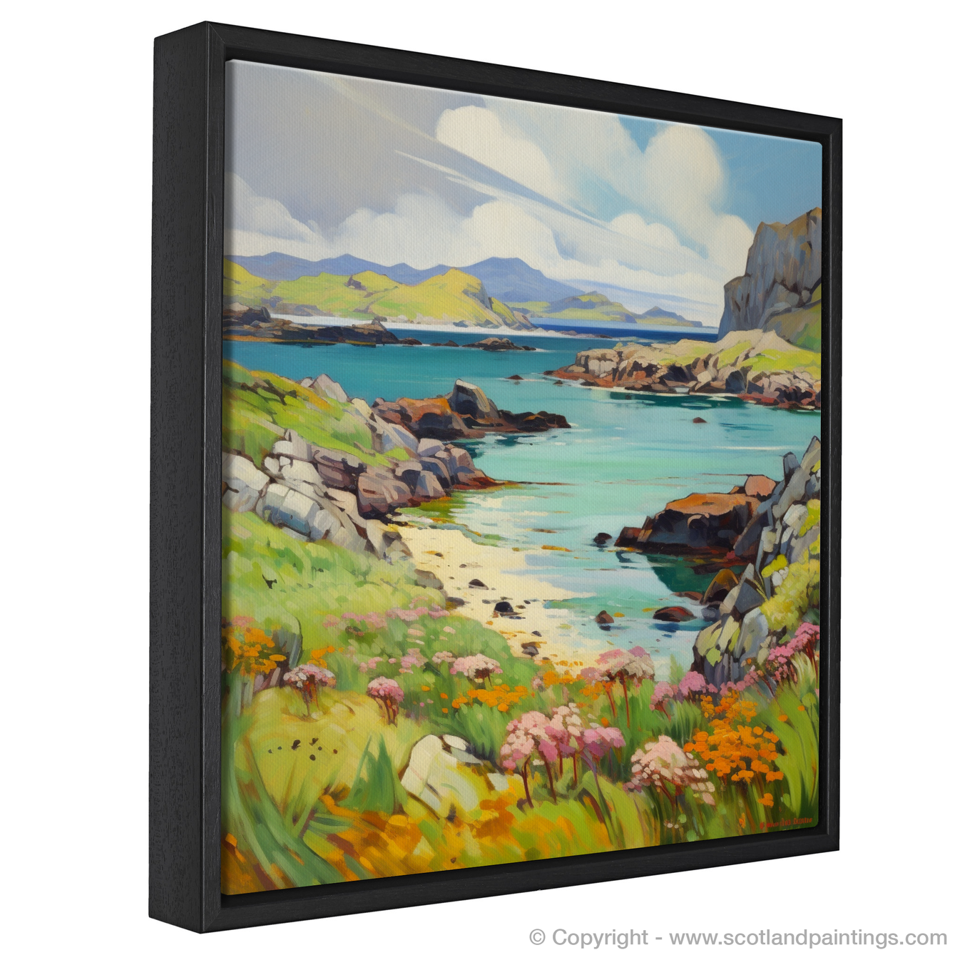 Painting and Art Print of Isle of Mull, Inner Hebrides in summer entit ...