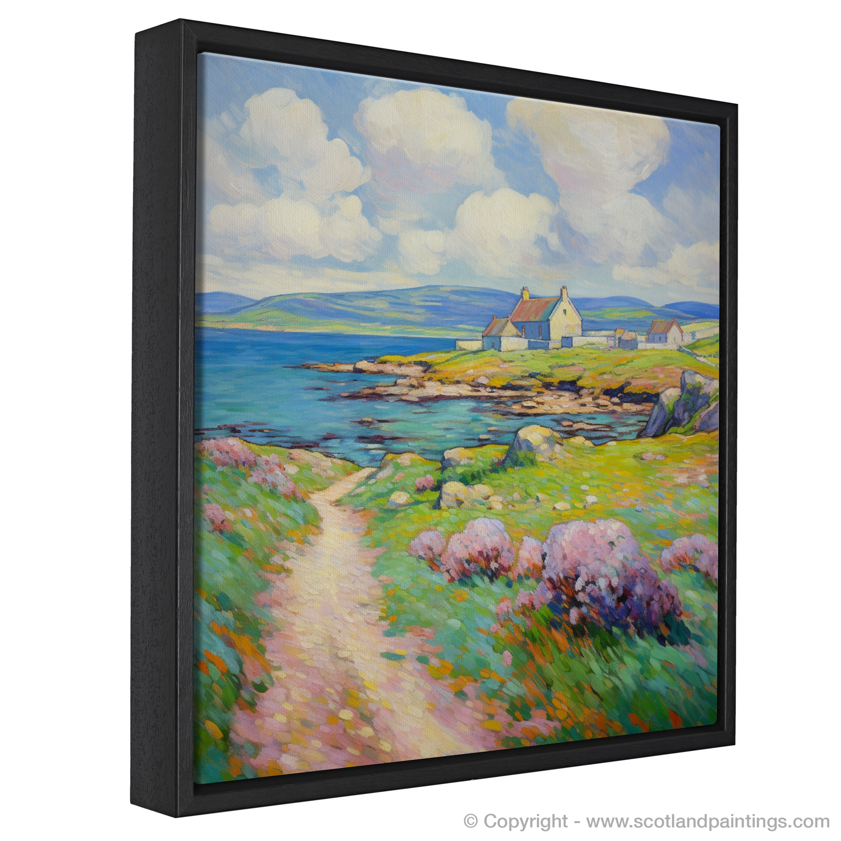 Painting and Art Print of Isle of Islay, Inner Hebrides in summer enti ...