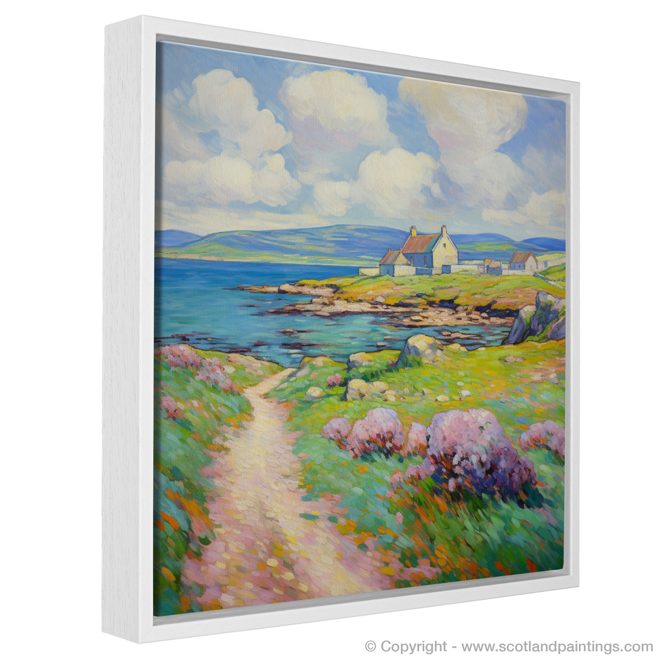 Painting and Art Print of Isle of Islay, Inner Hebrides in summer enti ...
