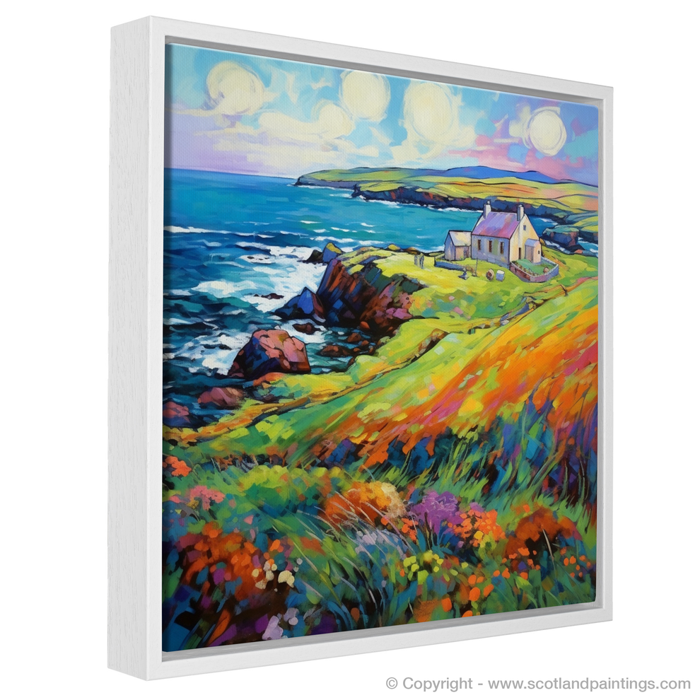 Painting and Art Print of Shetland, North of mainland Scotland in summ ...