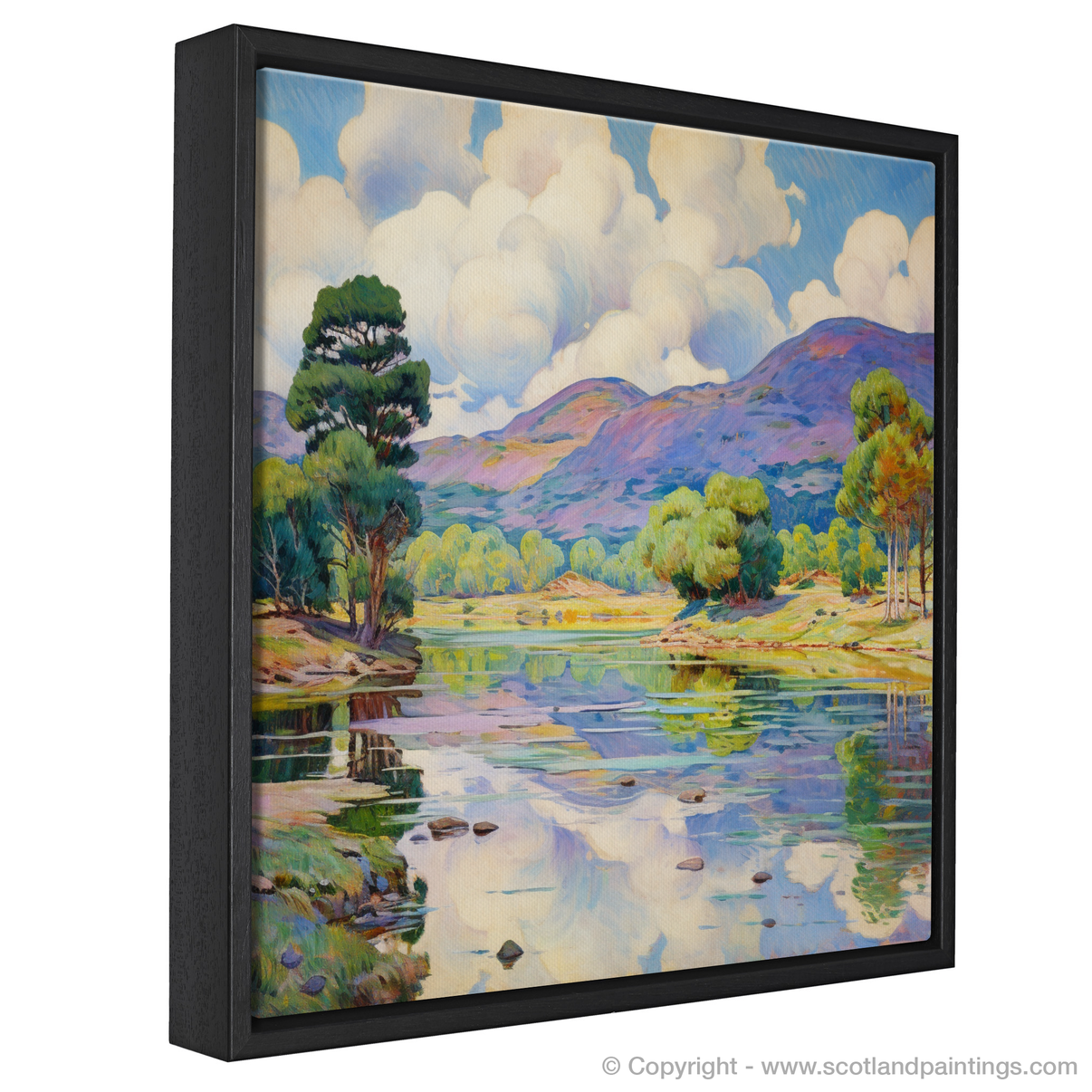 Painting and Art Print of Glen Affric, Highlands in summer entitled "S ...