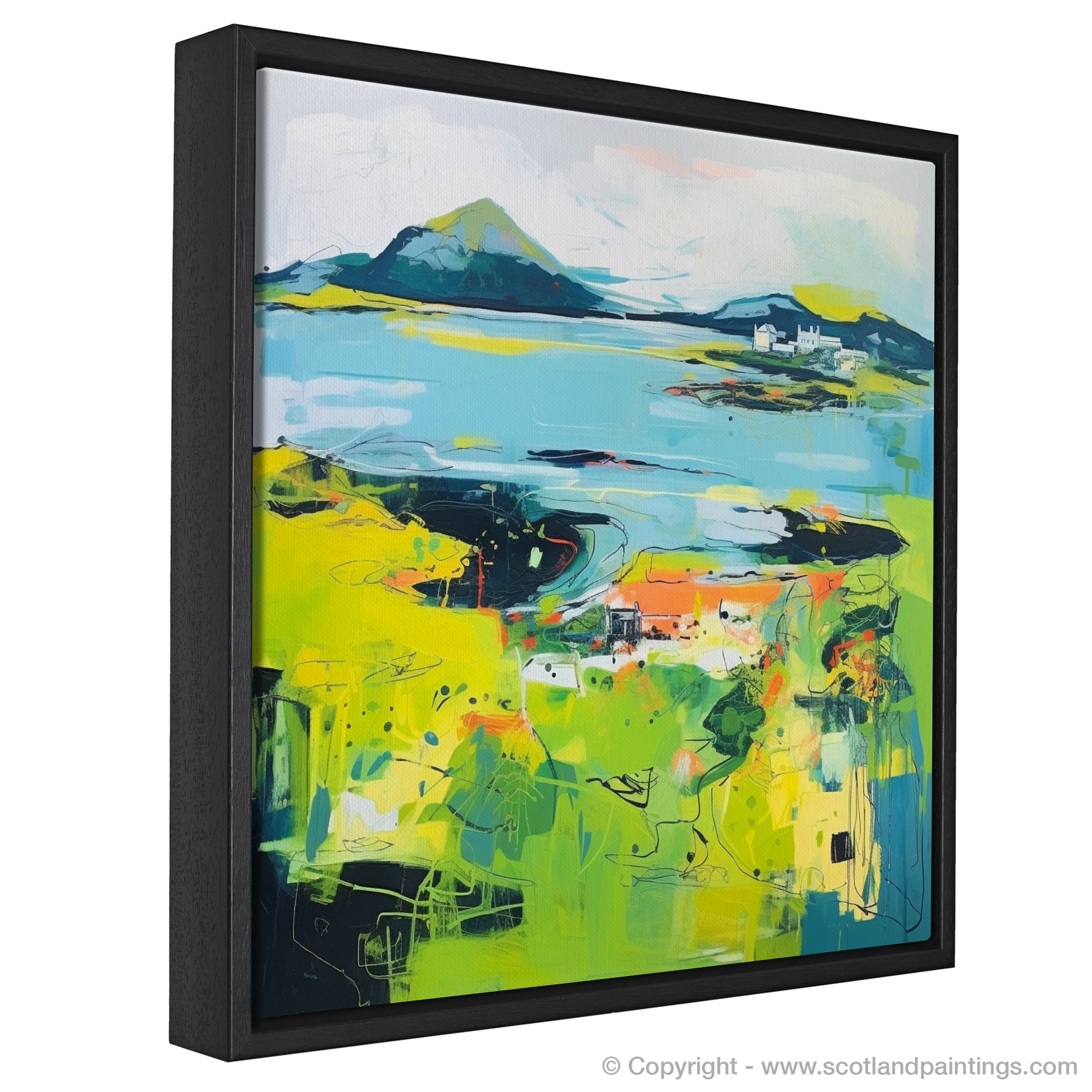 Painting and Art Print of Isle of Ulva, Inner Hebrides in summer entit ...