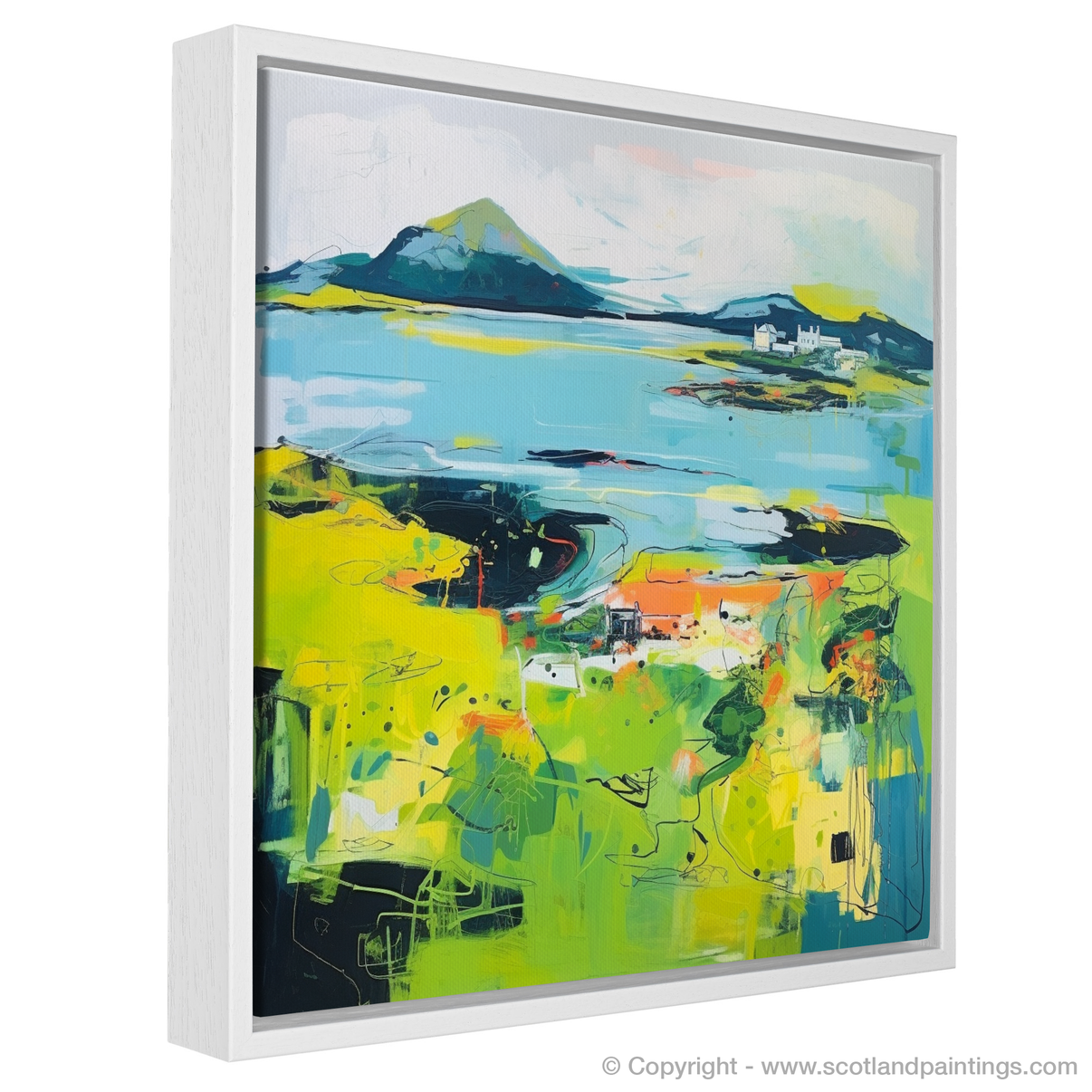 Painting and Art Print of Isle of Ulva, Inner Hebrides in summer entit ...