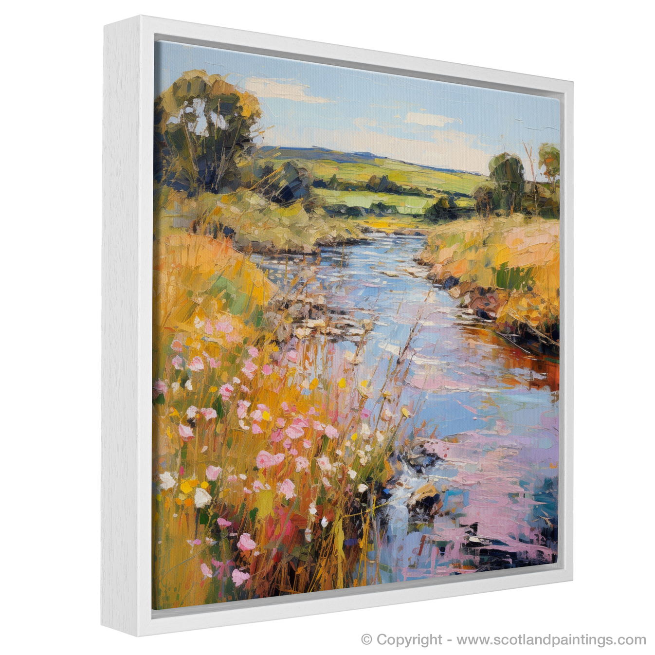 Summer Splendour by the River Don – Scotland Paintings and Art Prints