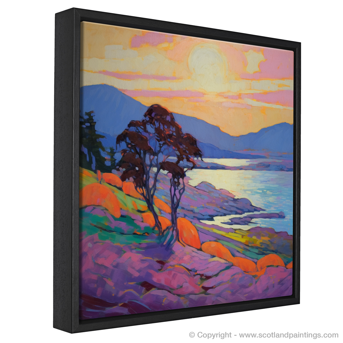 Catterline Bay at Twilight: An Impressionist Ode to Scottish Coves ...