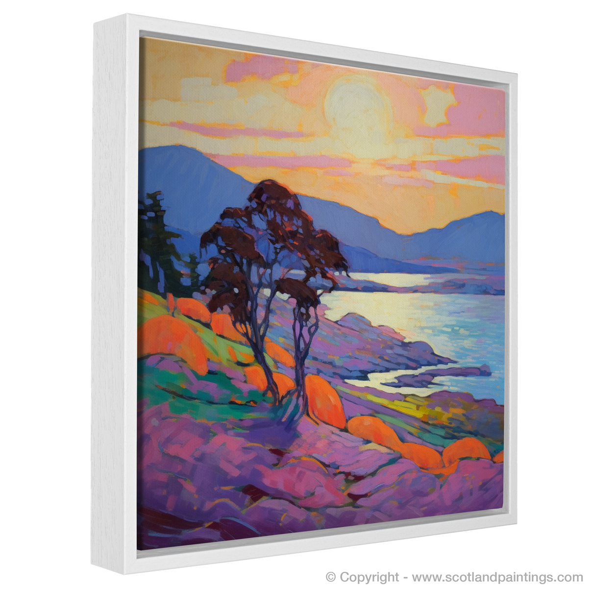 Catterline Bay at Twilight: An Impressionist Ode to Scottish Coves ...