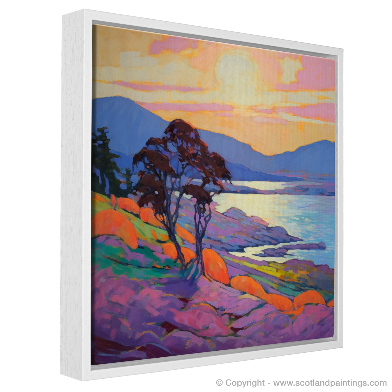 Catterline Bay at Twilight: An Impressionist Ode to Scottish Coves ...