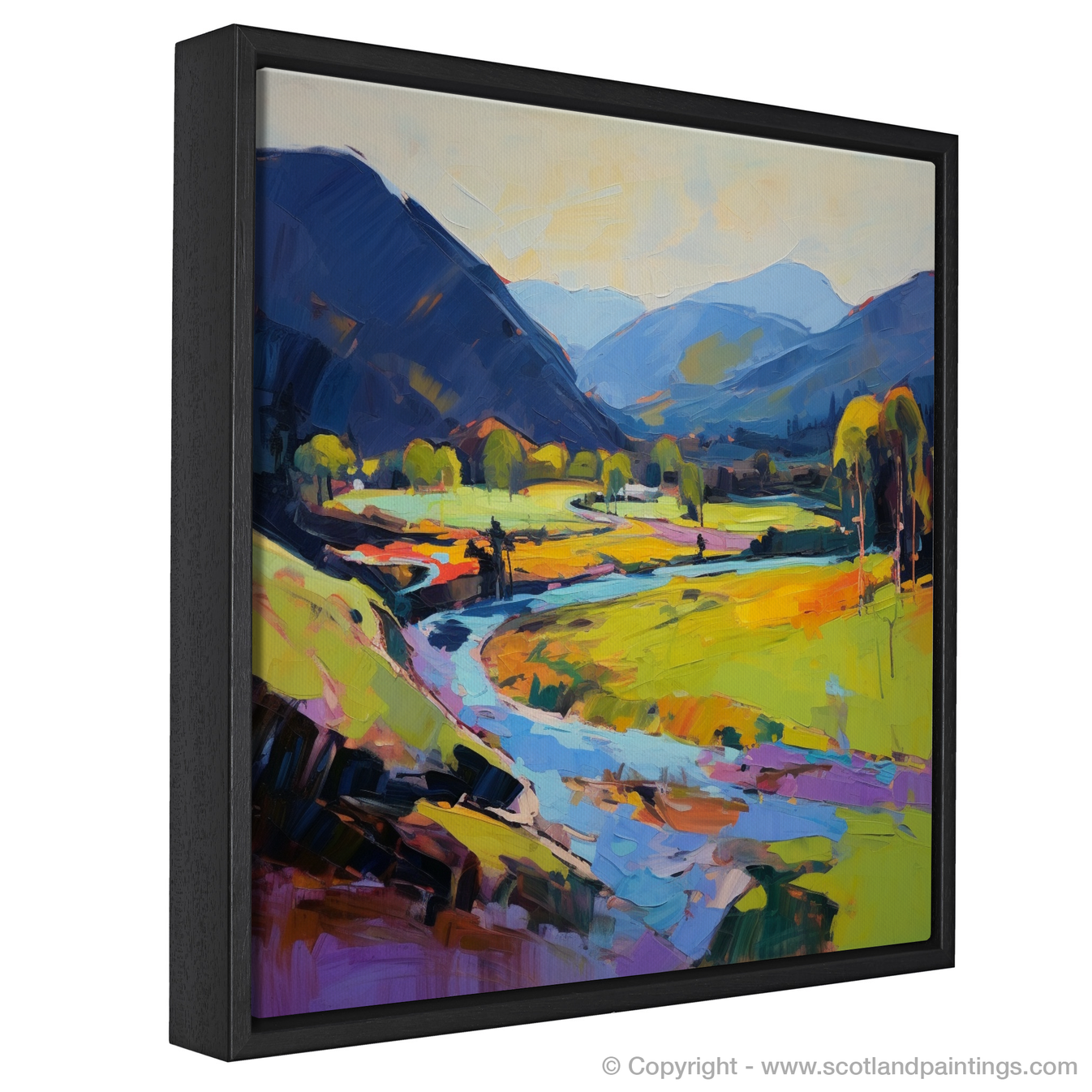 Expressionistic Ode to Glen Esk – Scotland Paintings and Art Prints