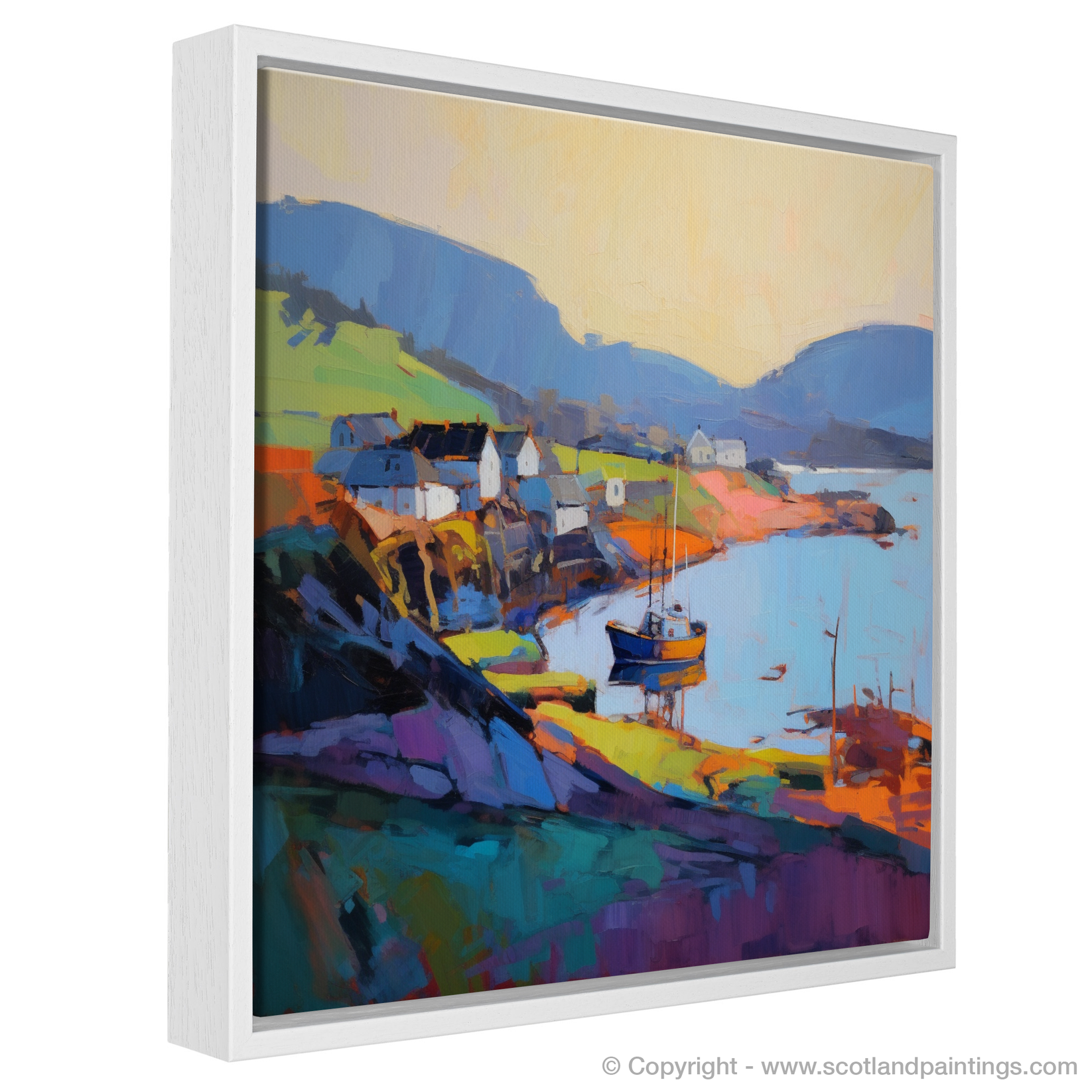 Dusk Dance at Portpatrick Harbour – Scotland Paintings and Art Prints