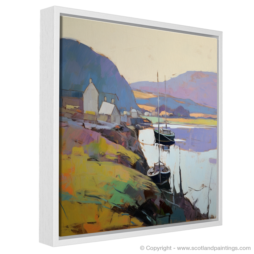 Cubist Charm of Lybster Harbour – Scotland Paintings and Art Prints