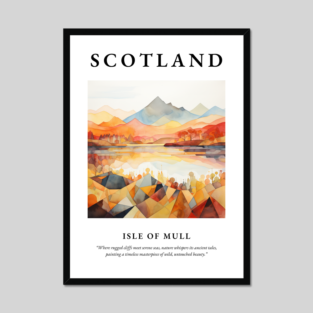 Isle of Mull - Framed Poster Print – Scotland Paintings and Art Prints