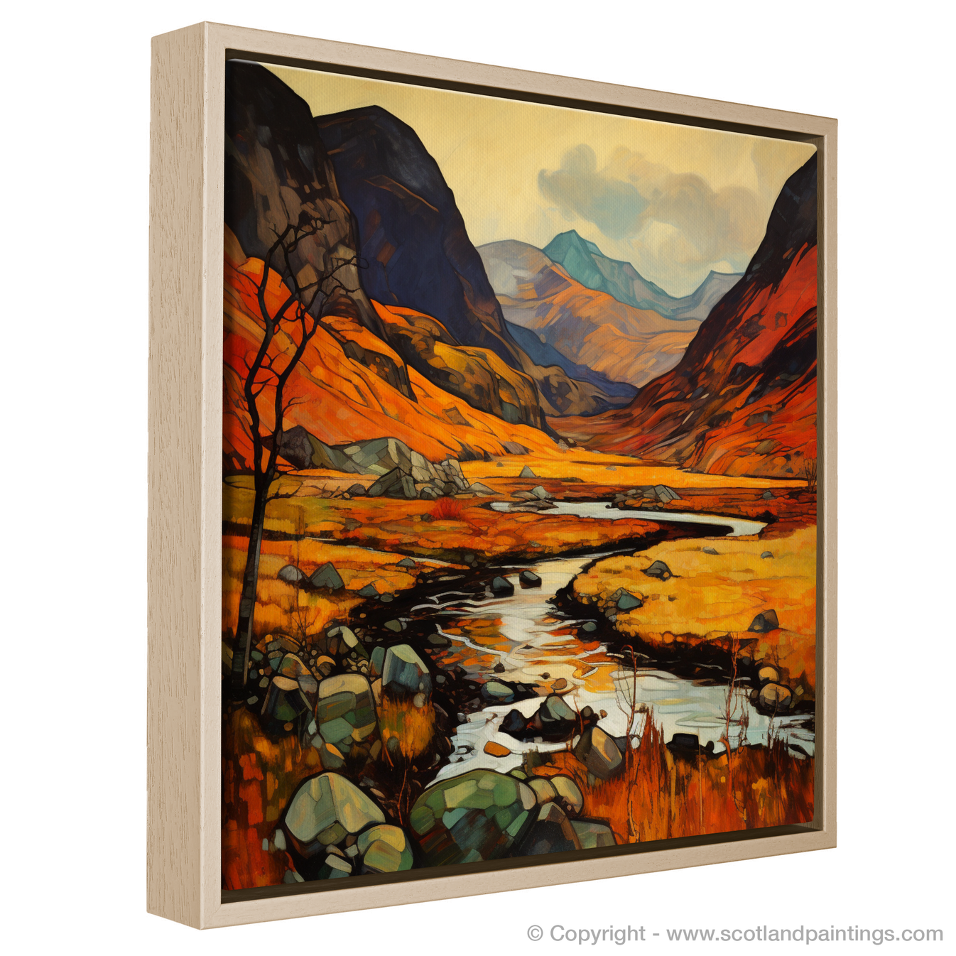 Autumn Embrace of Glen Coe - An Art Nouveau Homage – Scotland Paintings ...