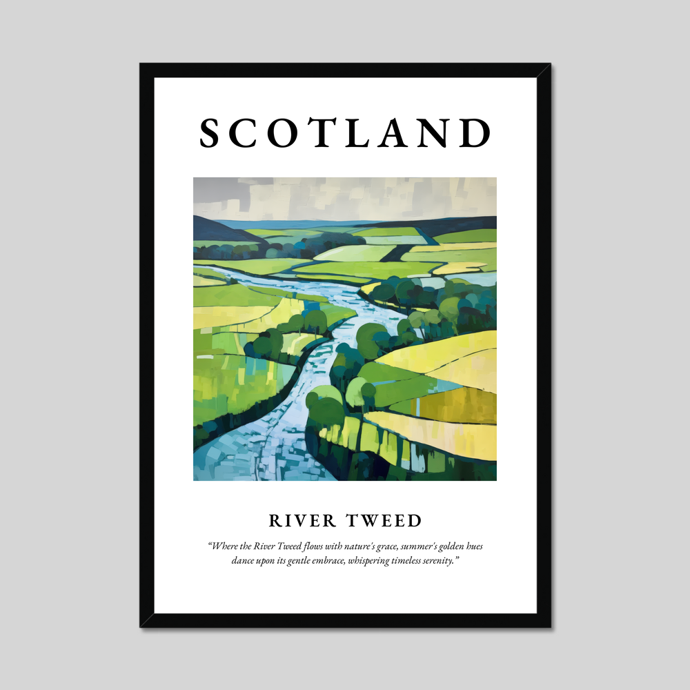 River Tweed - Framed Poster Print – Scotland Paintings and Art Prints