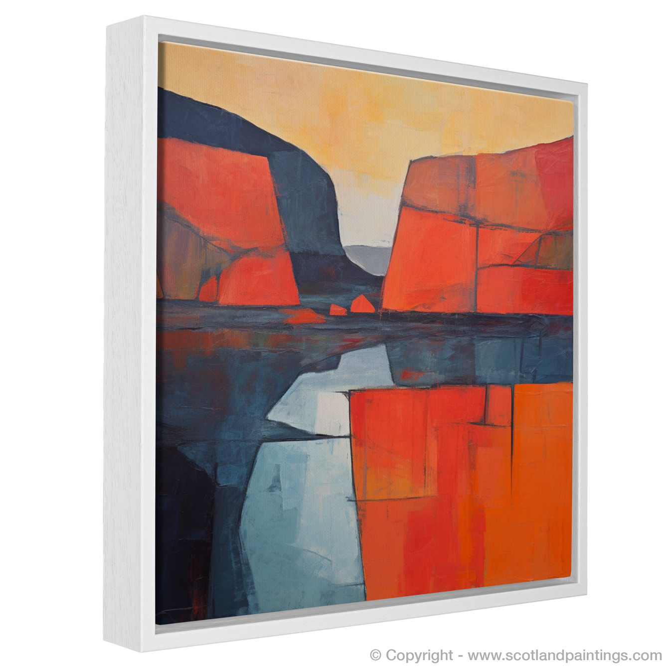Painting and Art Print of A loch in Scotland entitled "Abstract Essenc ...