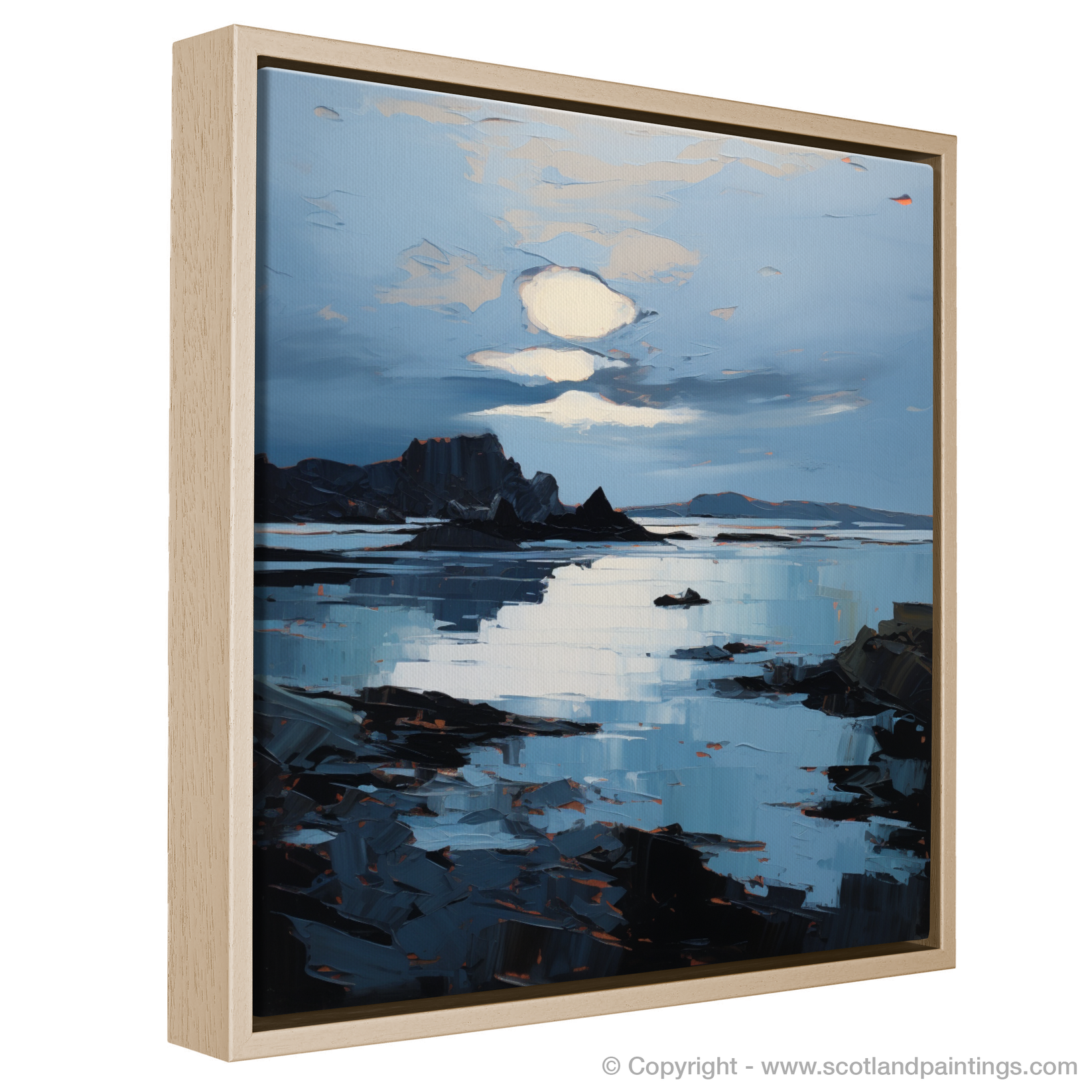 Painting and Art Print of Balnakeil Bay at dusk entitled "Twilight Enc ...