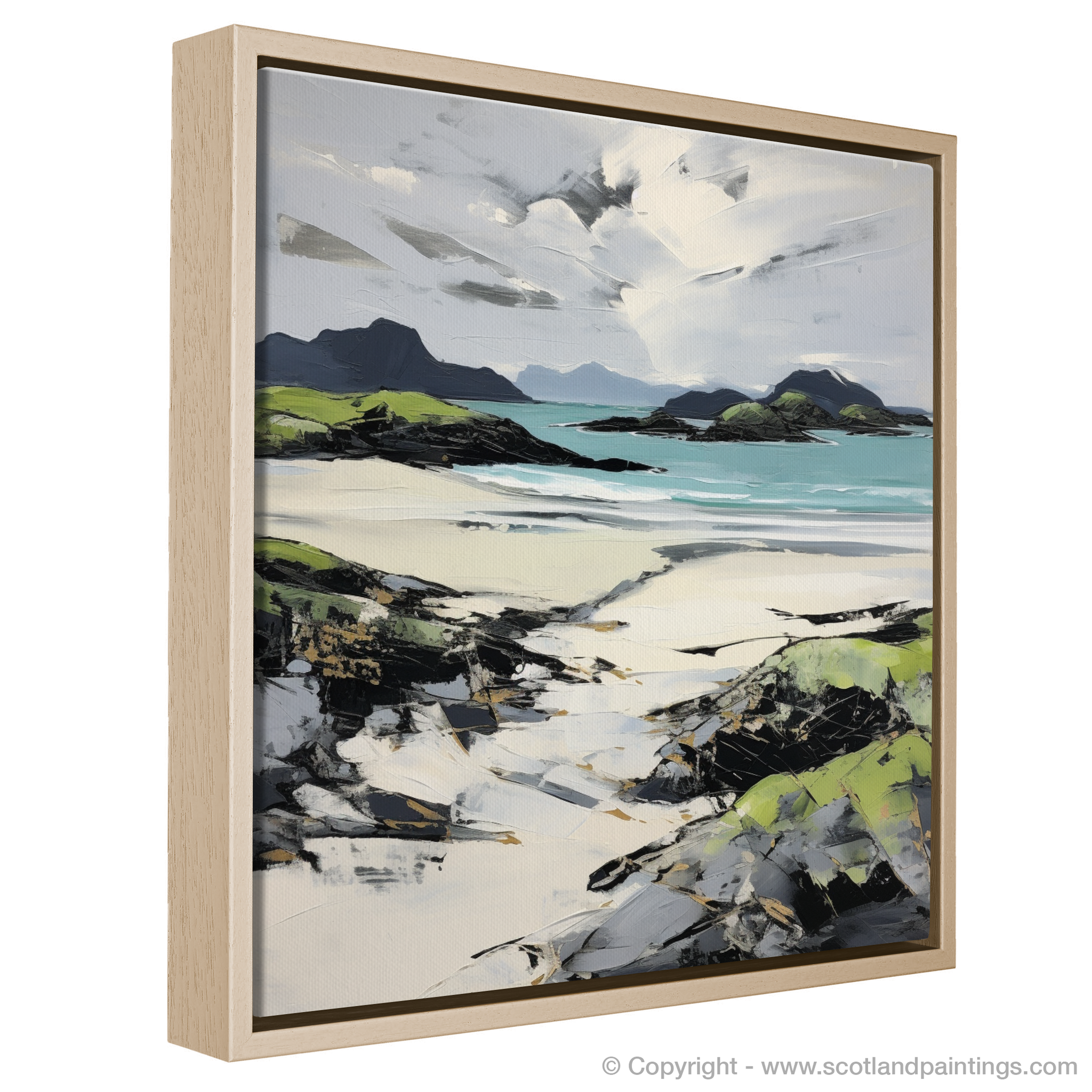 Painting and Art Print of Silver Sands of Morar in summer entitled "Da ...