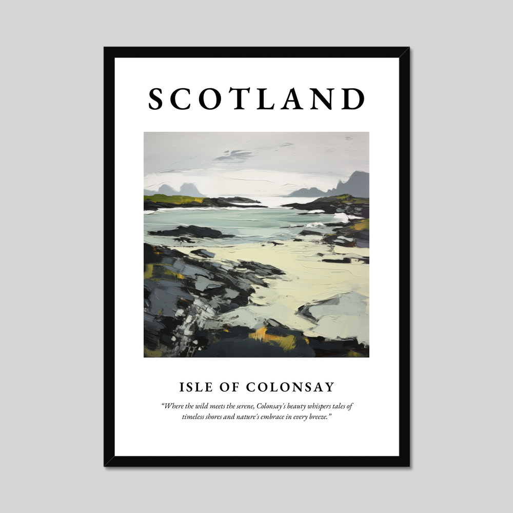 Isle of Colonsay - Framed Poster Print – Scotland Paintings and Art Prints