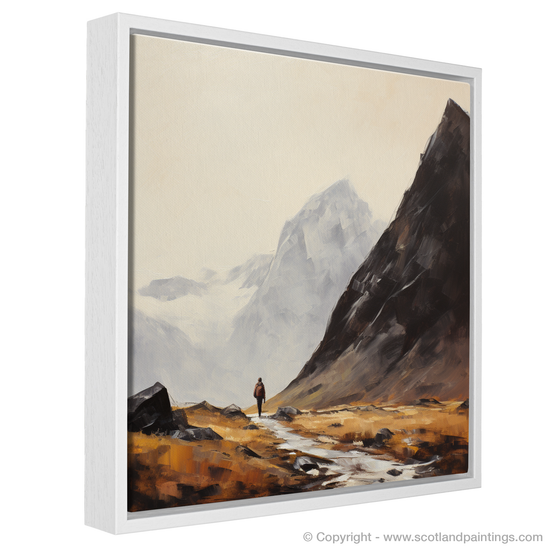 Painting and Art Print of A lone hiker in Glencoe entitled "Solitary H ...