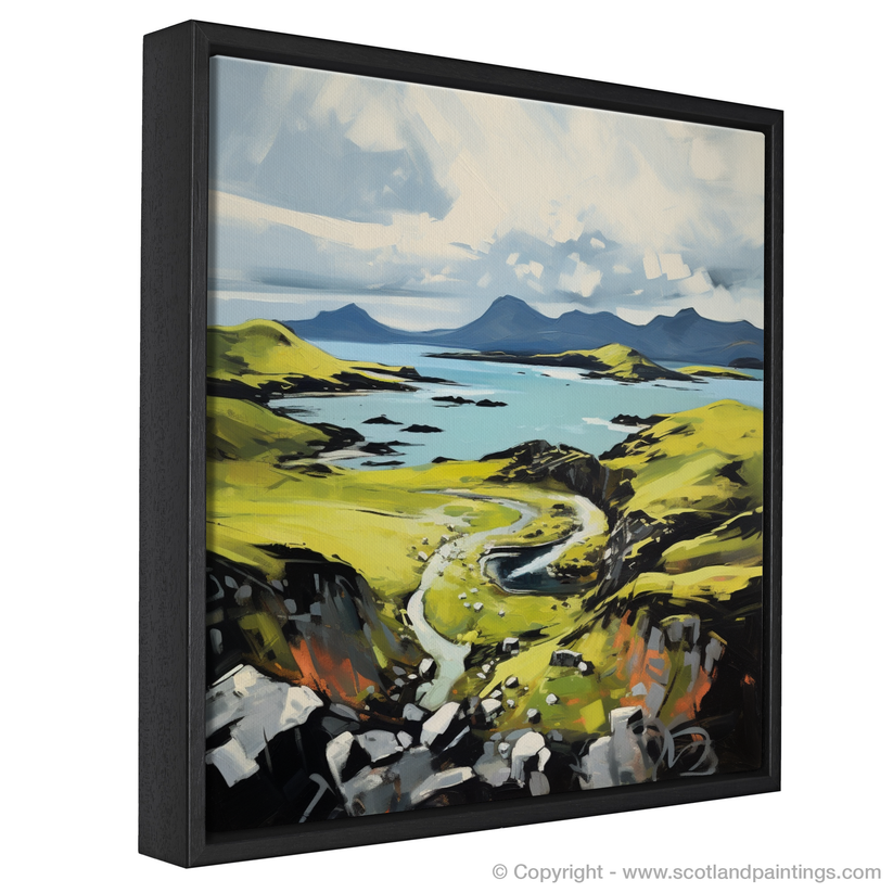 Painting and Art Print of Isle of Raasay, Inner Hebrides in summer ent ...