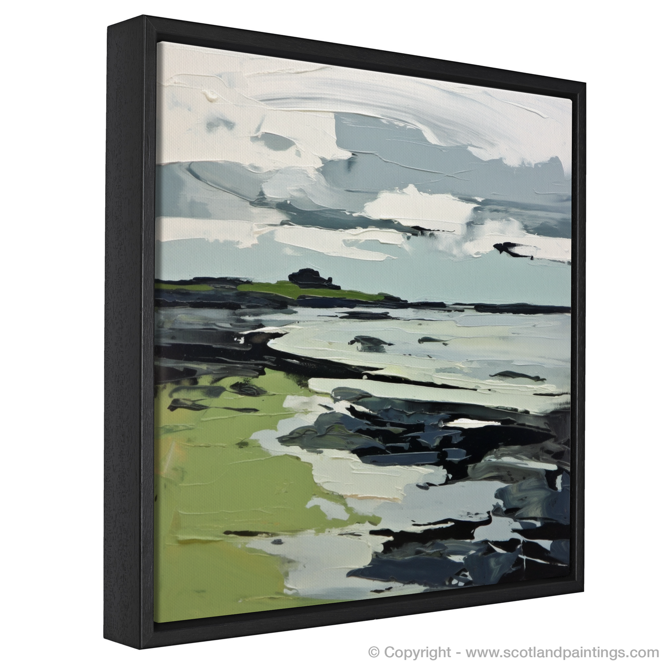 Painting and Art Print of Largo Bay, Fife entitled "Largo Bay Unleashe ...