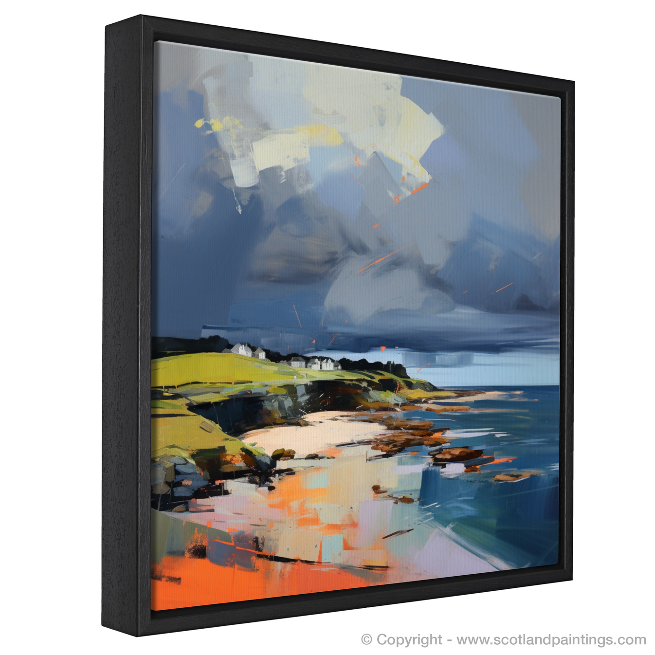 Storm over Coldingham Bay: A Contemporary Vision of Nature's Fury and ...