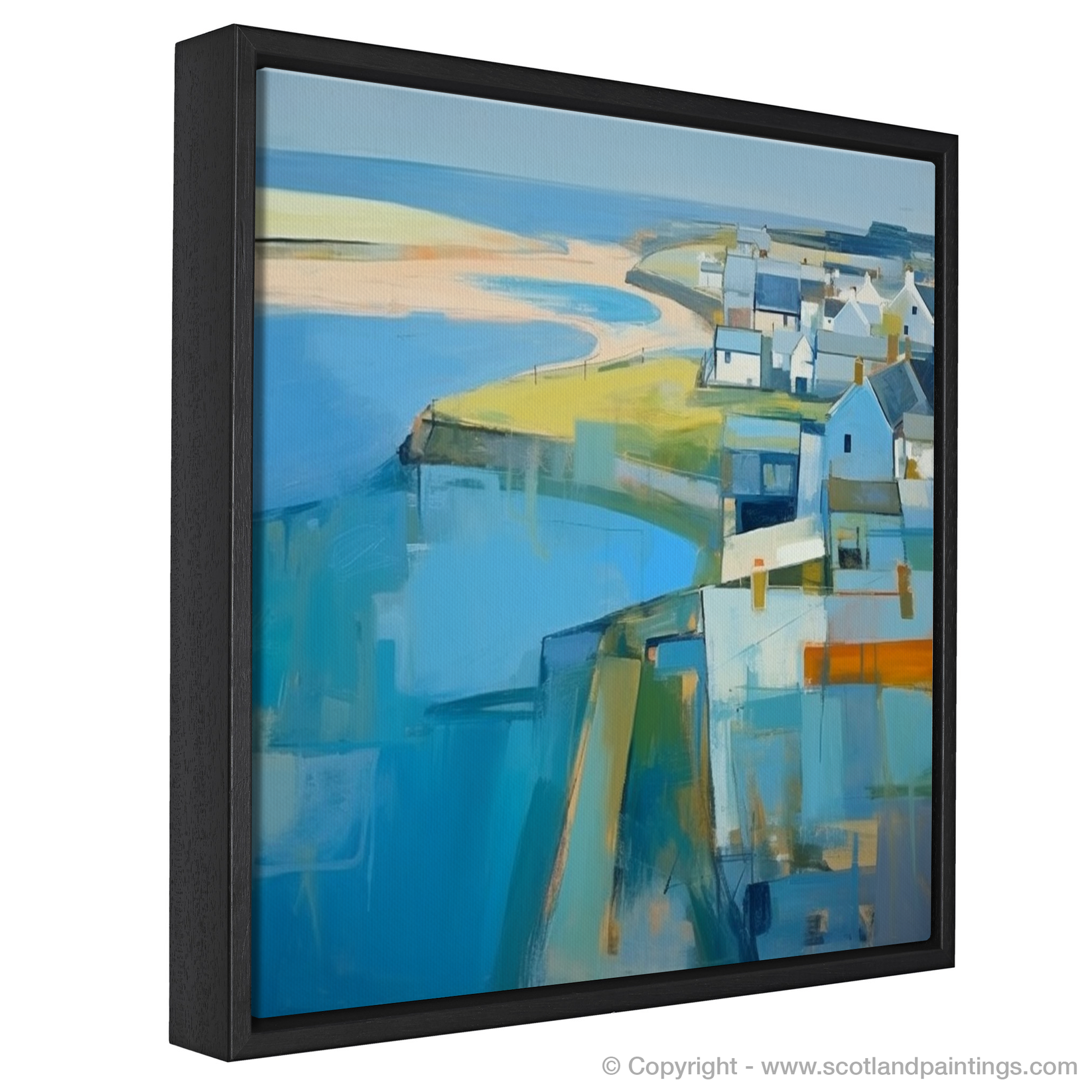 Stonehaven Serenity: An Abstract Impressionist Homage to Coastal Charm ...