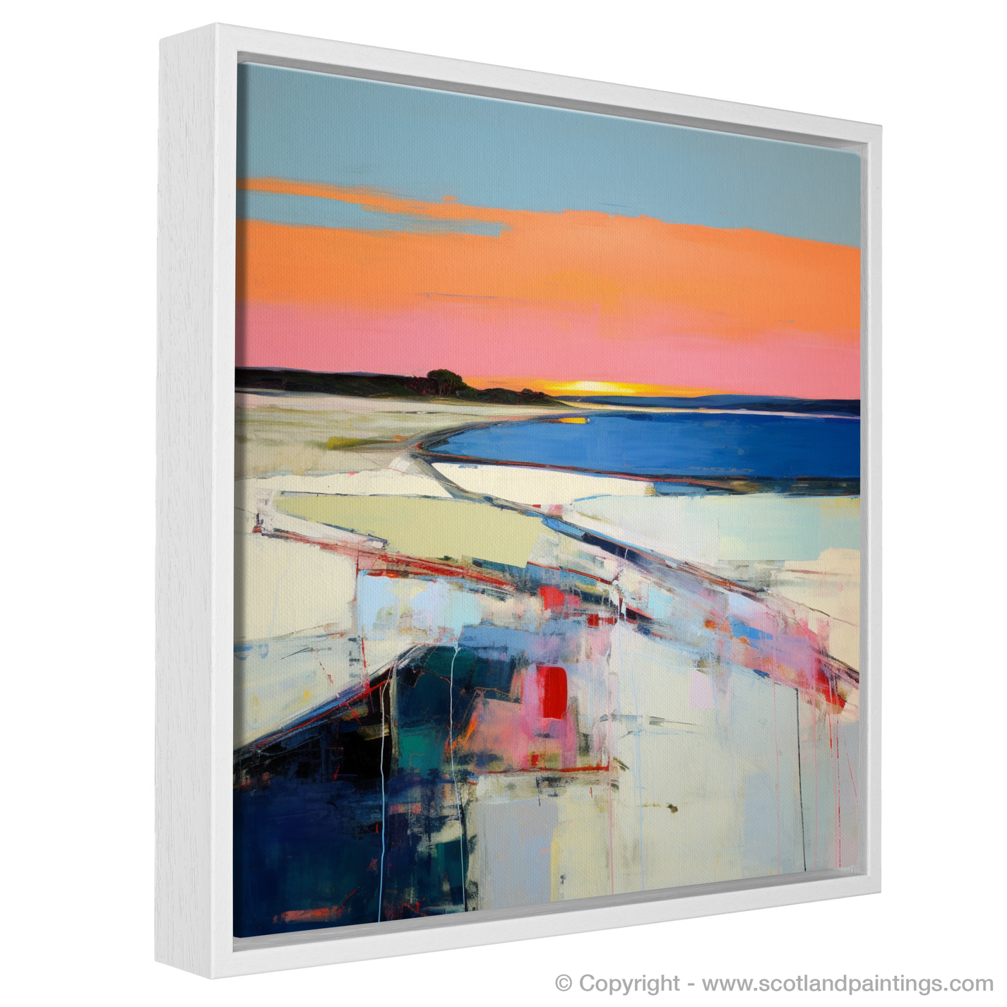 Nairn Beach Sunset Embrace – Scotland Paintings and Art Prints