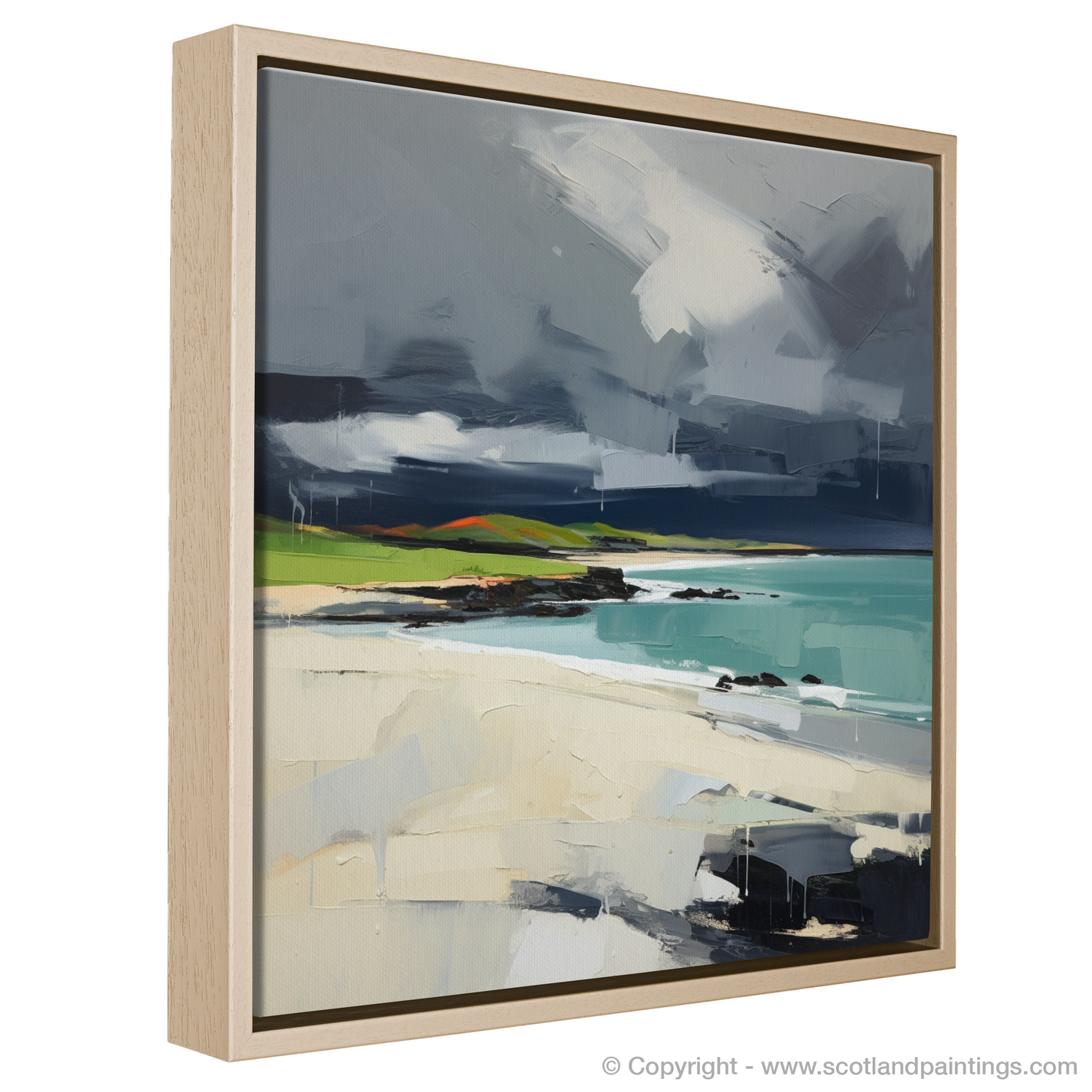 Storm's Prelude over Kiloran Bay – Scotland Paintings and Art Prints