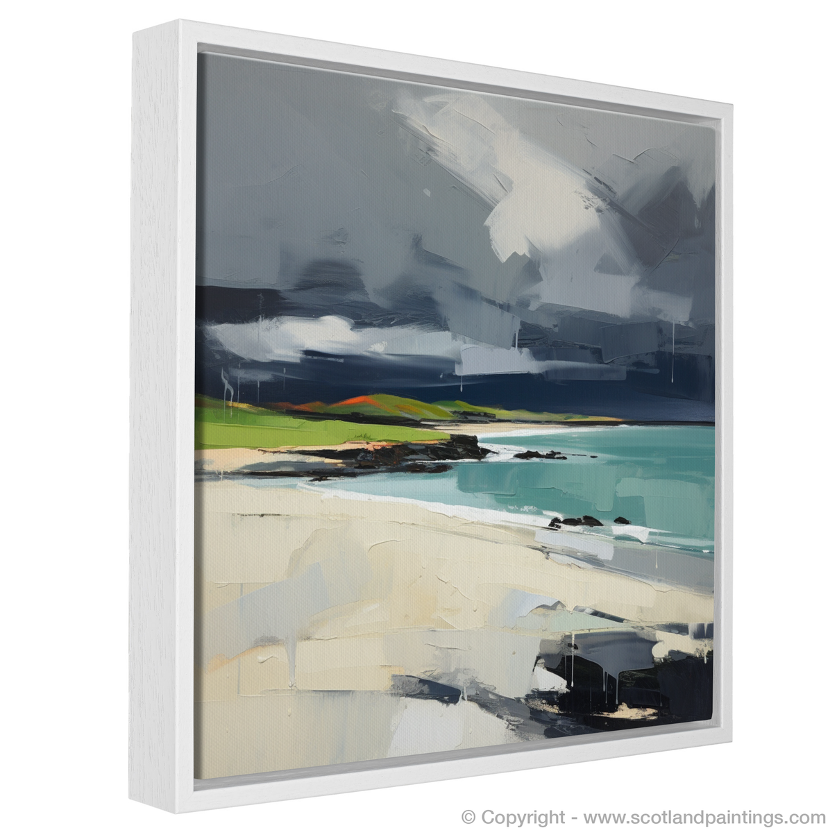 Storm's Prelude over Kiloran Bay – Scotland Paintings and Art Prints