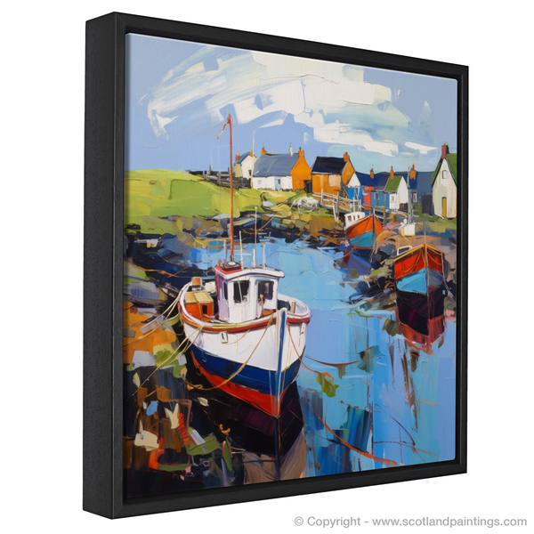 Painting and Art Print of Lybster Harbour, Caithness entitled "Lybster ...