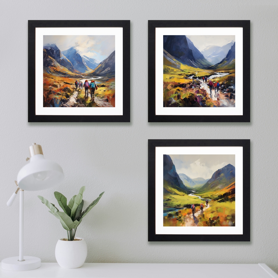Sets of Three – Scotland Paintings and Art Prints