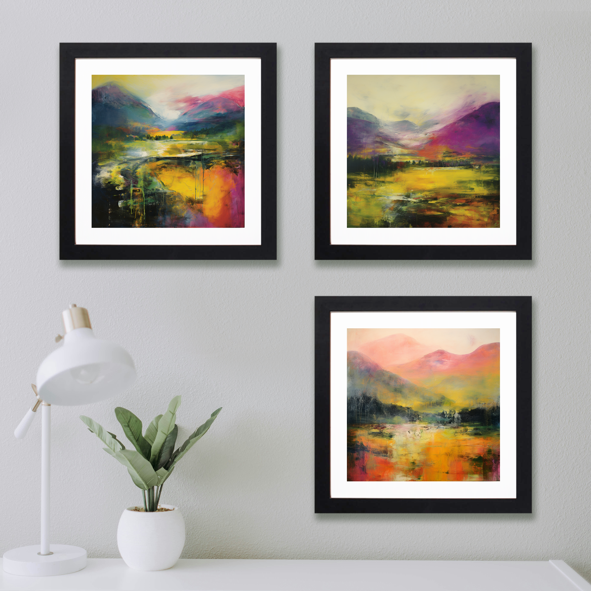 Glen Orchy, Argyll and Bute - Set of Three Prints – Scotland Paintings ...