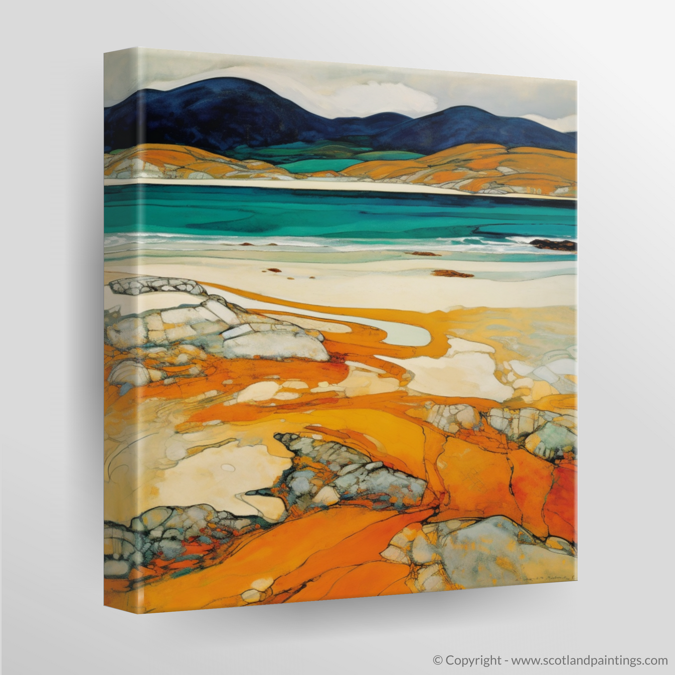 Art Nouveau Essence of Traigh Mhor – Scotland Paintings and Art Prints