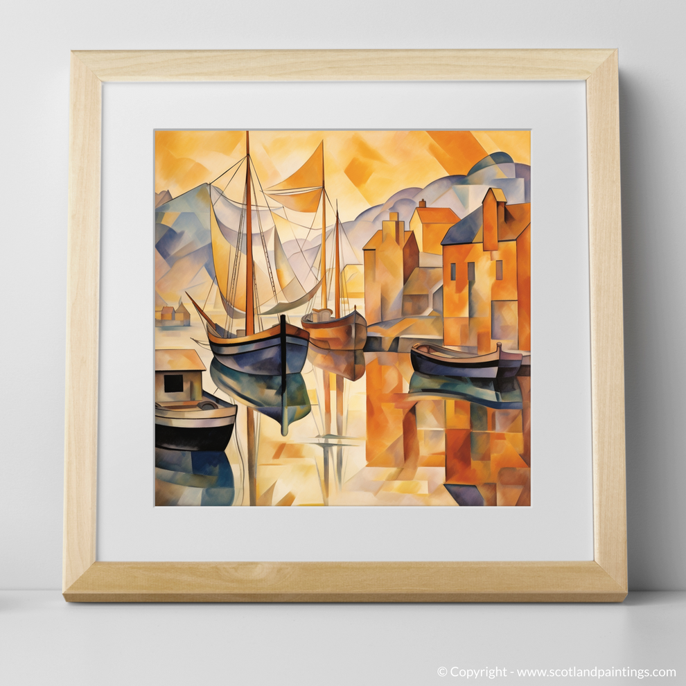 Golden Hour Geometrics: A Cubist Vision of Ullapool Harbour – Scotland ...