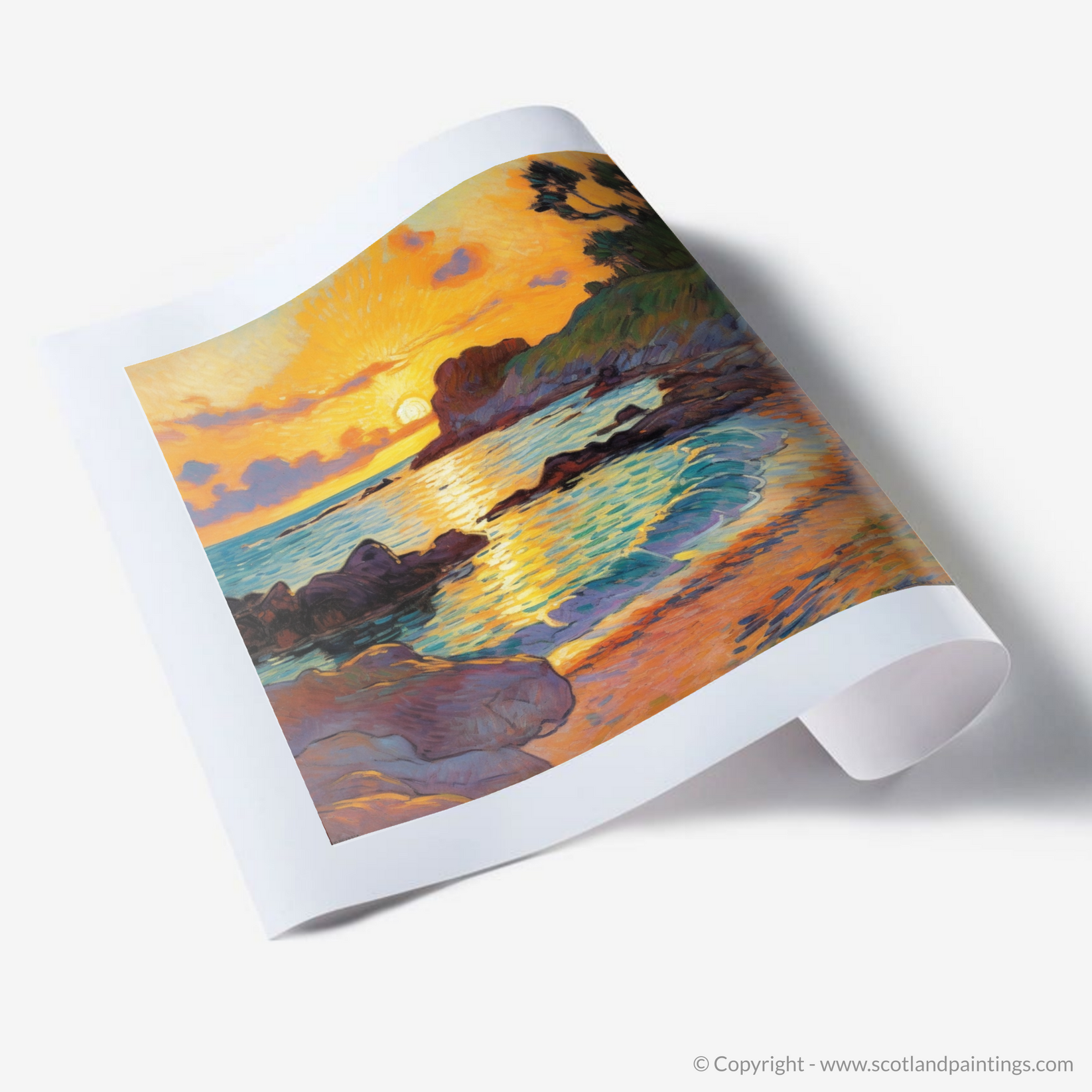 Golden Hour at Catterline Bay: An Impressionist Escape – Scotland ...