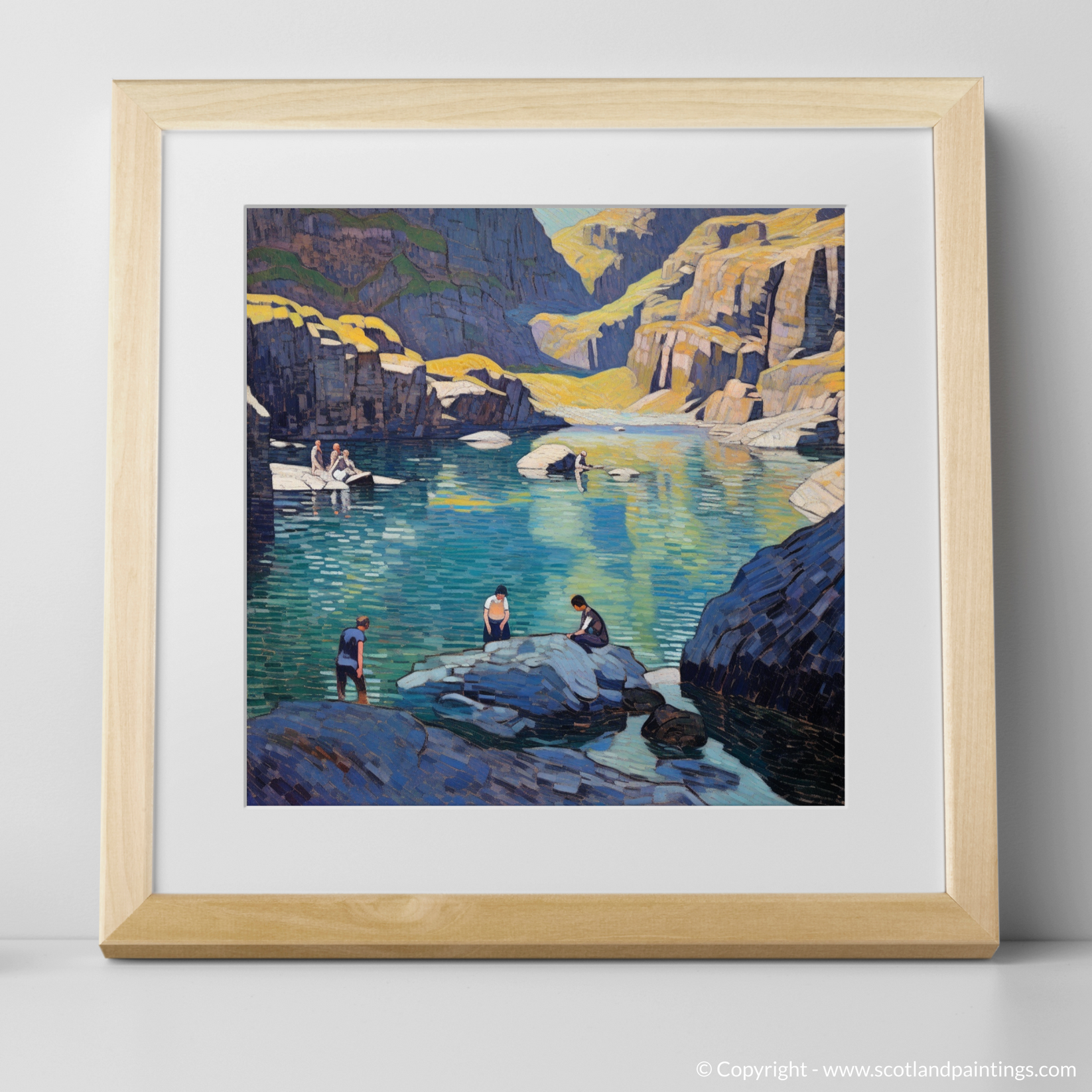 Enchanted Bathers of Skye's Fairy Pools – Scotland Paintings and Art Prints
