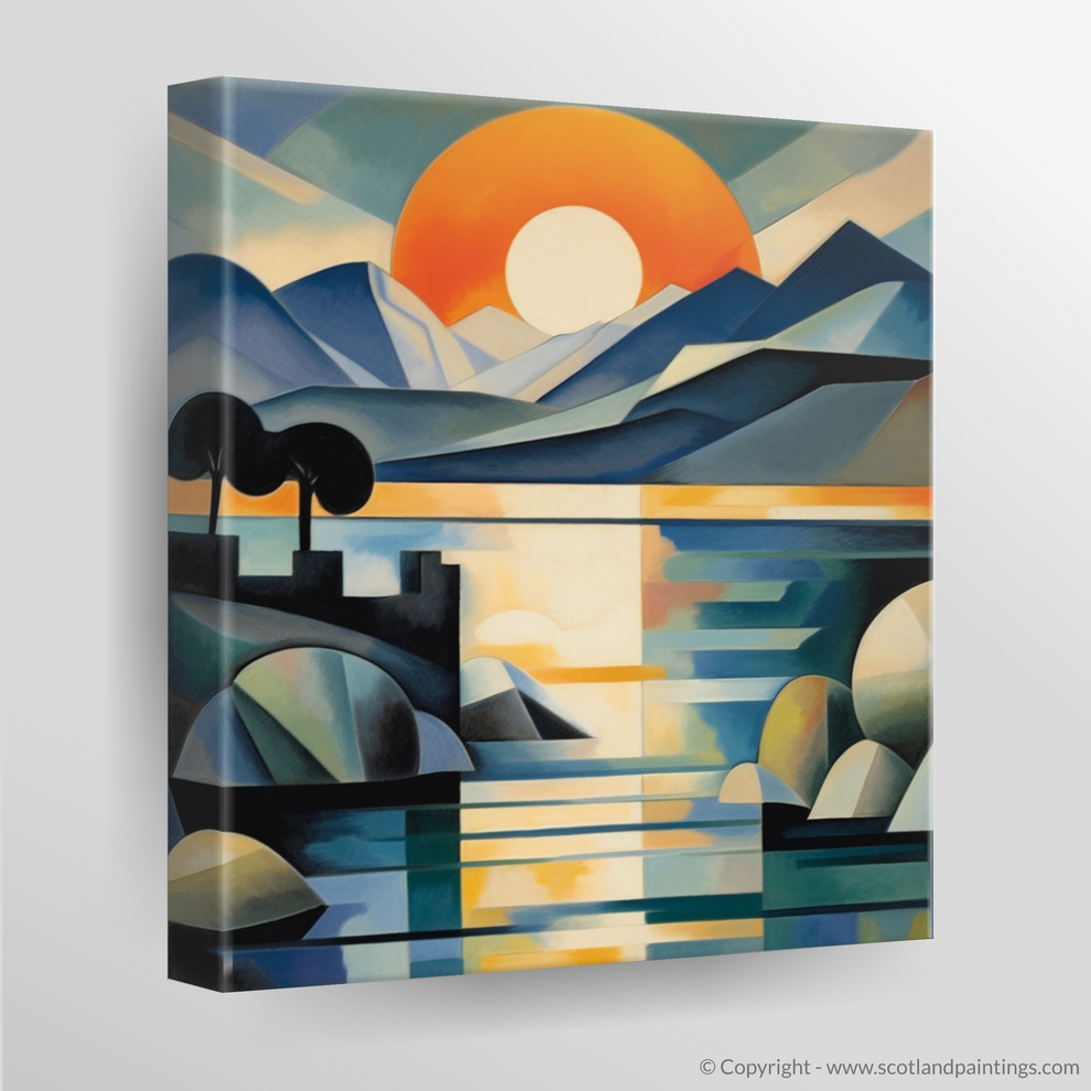 Cubist Sunset at Silver Sands of Morar – Scotland Paintings and Art Prints