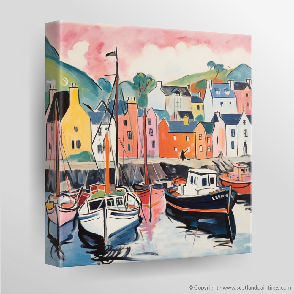 Vibrant Portree Harbour: A Fauvist Ode to Isle of Skye's Charm ...
