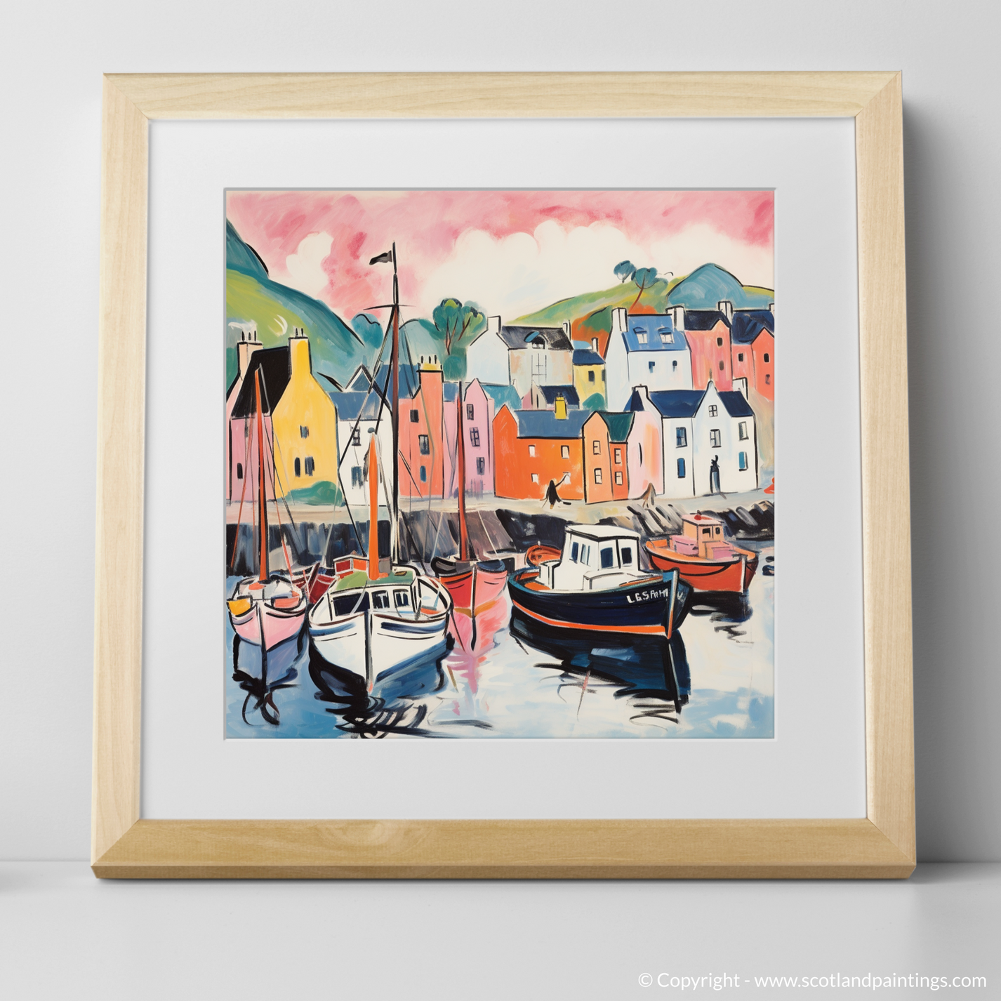 Vibrant Portree Harbour: A Fauvist Ode to Isle of Skye's Charm ...
