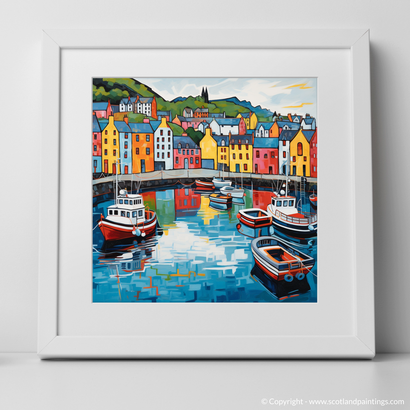 Vibrant Portree Harbour: A Pop Art Delight – Scotland Paintings and Art ...