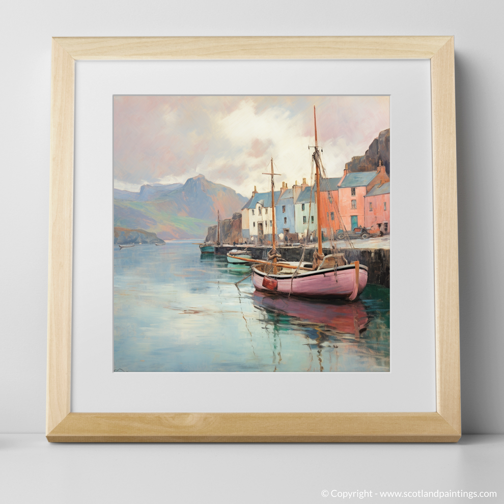 Serene Portree Harbour: An Impressionist Tribute to Scottish Coastal L ...