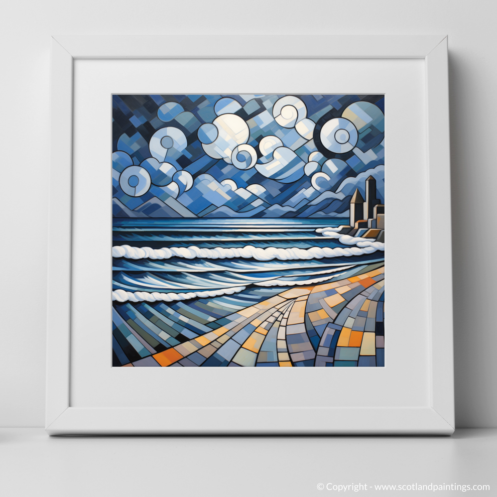 Cubist Storm over Nairn Beach – Scotland Paintings and Art Prints
