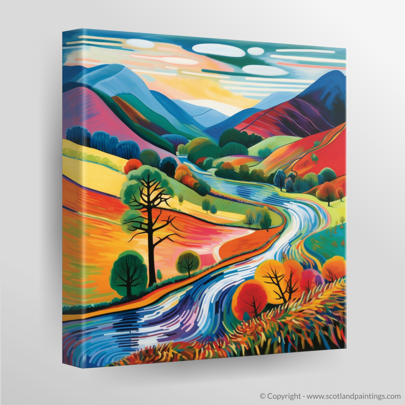 Glen Lochay Reimagined: A Pop Art Extravaganza – Scotland Paintings and ...