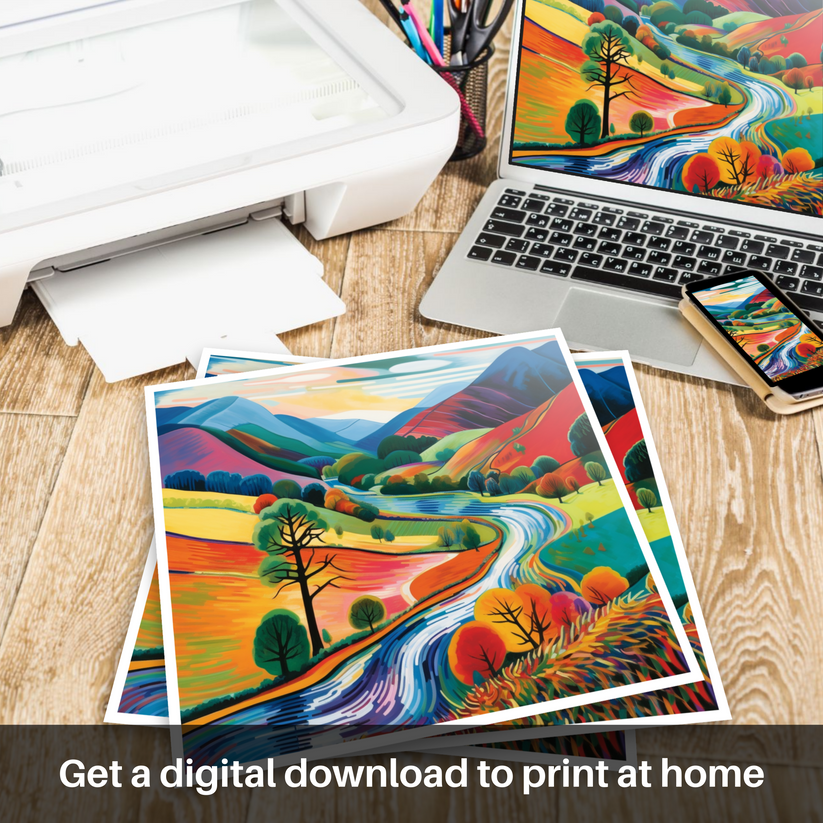 Glen Lochay Reimagined: A Pop Art Extravaganza – Scotland Paintings and ...
